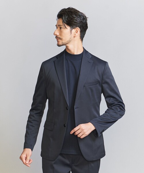 セットアップ 「WEB限定 WARDROBE SMART」アクティブ サテン セットアップ/ジャケット＆イージーパンツ メンズ ...