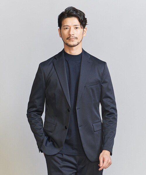 セットアップ 「WEB限定 WARDROBE SMART」アクティブ サテン セットアップ/ジャケット＆イージーパンツ メンズ ...