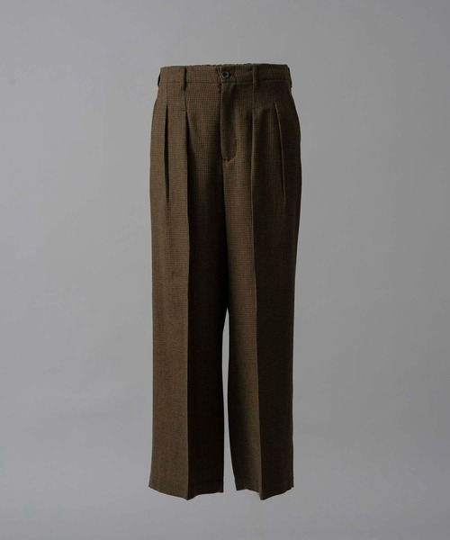 パンツ 「UNISEX」「Italian Dead Stock Fabric」Two-Tuck Wide Pants/ツータックワイドパンツ ...
