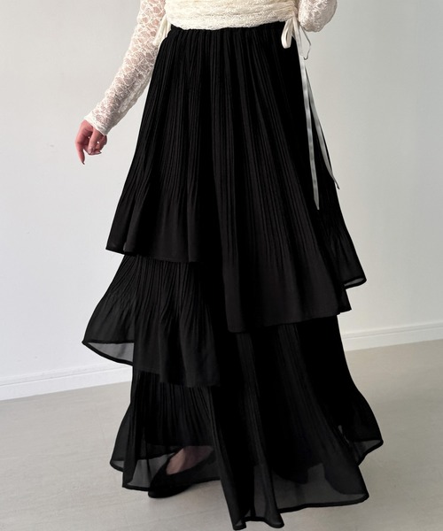 Yahoo!オークション - 「JUNOAH」 フリルスカート X-LARGE チャコール ...