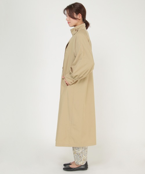 LBC（LBC）/スタンドカラーボリュームコート LBC（エルビーシー） トレンチコート コート スタンドカラーボリューム