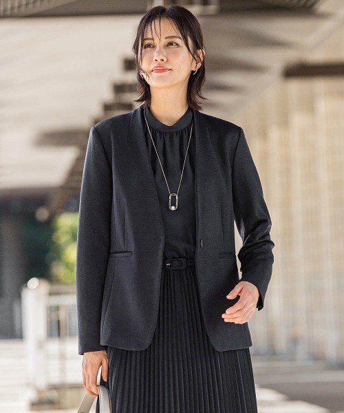 LAUTREAMONT ジャケット ノーカラージャケット 「Almight jacket」オルマイジャケット「手洗い可能/セットアップ対応 ...