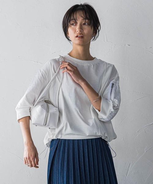 MAYSON GREY tシャツ 「WEB限定」ワークポケット付きドッキングプルオーバー「洗濯機で洗える」 レディース : ZOZOTOWN Yahoo!店 - 通販 - Yahoo!ショッピング