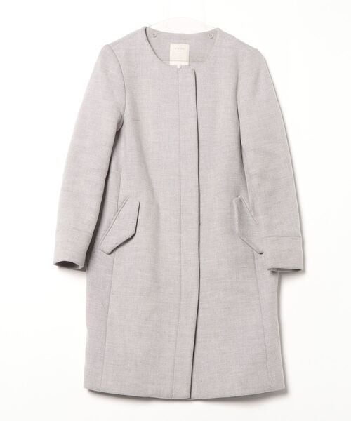 B：MING by BEAMS 「B:MING BEAMS」 ノーカラーコート S グレー レディース : ZOZOTOWN Yahoo!店 - 通販 - Yahoo!ショッピング