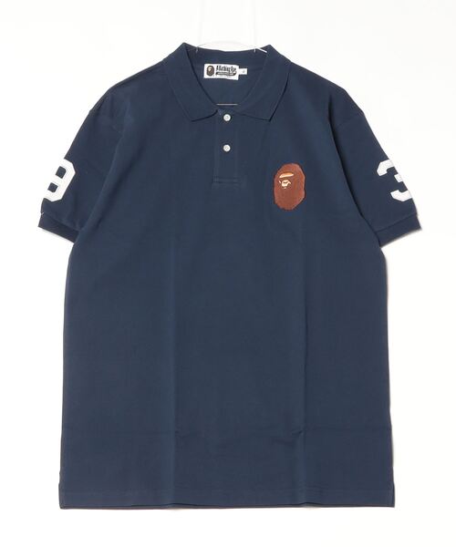 A BATHING APE ポロシャツ LARGE HEAD POLO BAPEC メンズ : ZOZOTOWN Yahoo!店 - 通販 ...