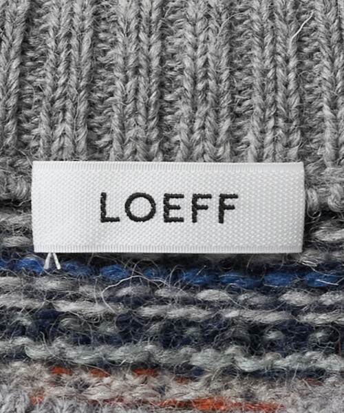 LOEFF（ロエフ） ニット セーター 「LOEFF」ブルーバード ジャガード