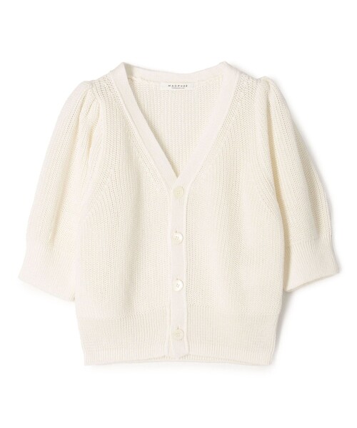 MACPHEE 「MACPHEE」 ニットカーディガン S ホワイト レディース : ZOZOTOWN Yahoo!店 - 通販 - Yahoo!ショッピング