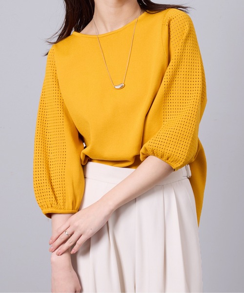 Chez toi（シェトワ） ニット セーター 軽量アイレット切替プルオーバー レディース : ZOZOTOWN Yahoo!店 - 通販 ...