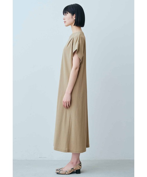 Yahoo!オークション - 「IEDIT」 半袖ワンピース MEDIUM ネイビー レデ...