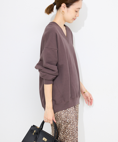 SLOBE IENA（スローブイエナ） トレーナー スウェット Vネックビック