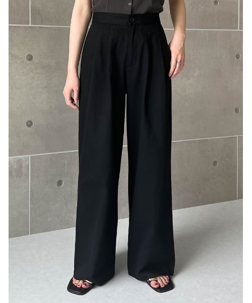 Re:EDIT パンツ 「神山まりあさん着用」「2024 SUMMER COLLECTION」「低身長/高身長サイズ有」コットンツイルダブル ...