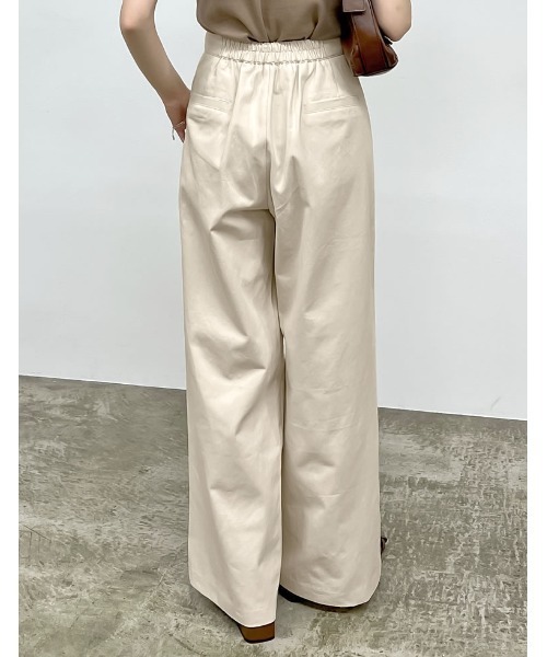 Re:EDIT パンツ 「神山まりあさん着用」「2024 SUMMER COLLECTION」「低身長/高身長サイズ有」コットンツイルダブル ...