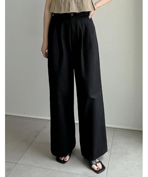 Re:EDIT パンツ 「神山まりあさん着用」「2024 SUMMER COLLECTION」「低身長/高身長サイズ有」コットンツイルダブル ...