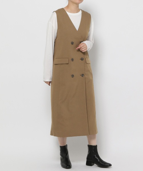 ワンピース ジャンパースカート Vネックジレジャンスカ/135076 レディース : 85798343 : ZOZOTOWN Yahoo!店 ...