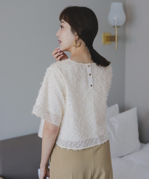 titivate 「titivate」 半袖ブラウス M アイボリー レディース : ZOZOTOWN Yahoo!店 - 通販 - Yahoo!ショッピング