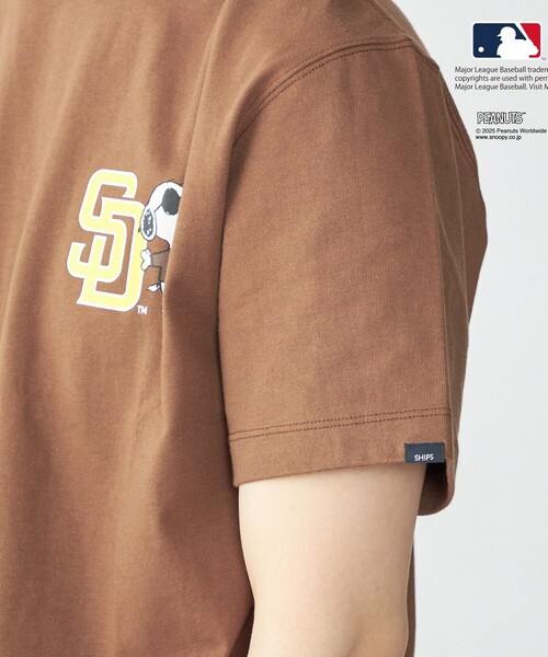 SHIPS（シップス） tシャツ SHIPS: PEANUTS×MLB プリント Tシャツ