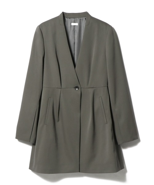 COLUMN 「COLUMN」 ノーカラージャケット 36 チャコールグレー レディース : ZOZOTOWN Yahoo!店 - 通販 - Yahoo!ショッピング