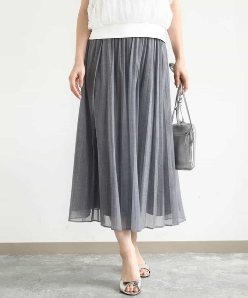 MK MICHEL KLEIN（エムケー ミッシェルクラン） スカート デニム調