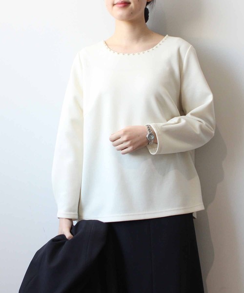 fleur by mint breeze 「fleur breeze」 長袖カットソー 3L オフホワイト レディース : ZOZOTOWN Yahoo!店 - 通販 - Yahoo!ショッピング