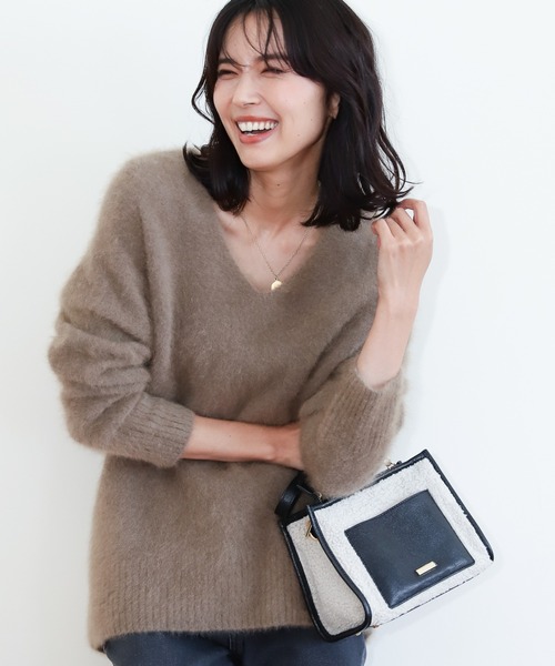 「BARNYARDSTORM」 Vネックニット FREE モカ レディース : 87537347 : ZOZOTOWN Yahoo!店 - 通販 - Yahoo!ショッピング