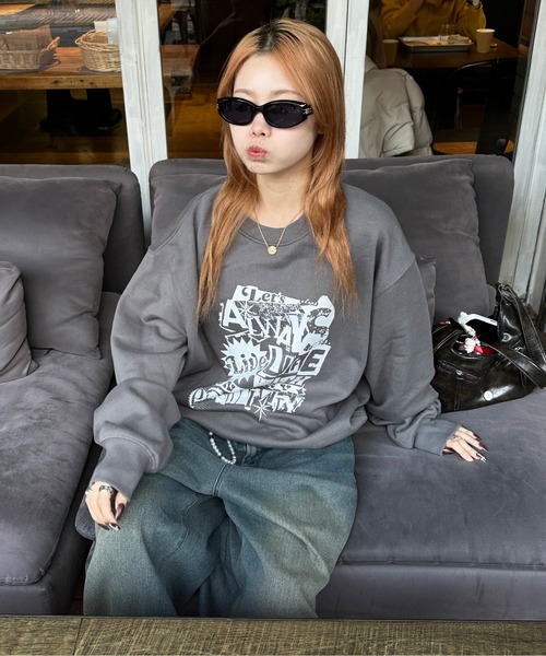 Yahoo!オークション - 「sedacle」 スウェットカットソー SMALL ボルド...