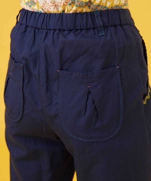 Jocomomola（ホコモモラ） パンツ テンセルリネン テーパードパンツ