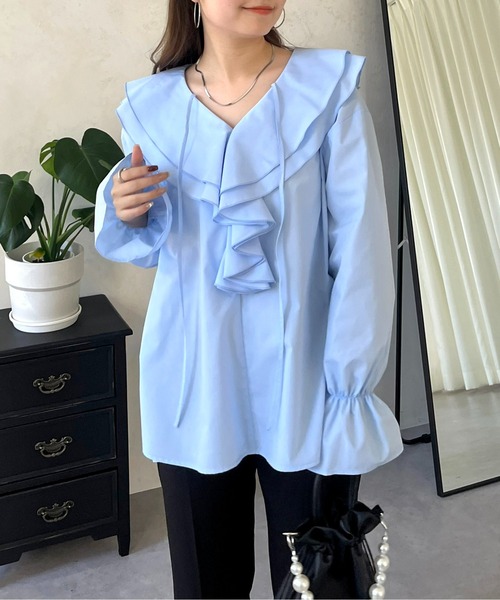 prose verse 「prose verse」 長袖ブラウス MEDIUM サックスブルー レディース : ZOZOTOWN Yahoo!店 - 通販 - Yahoo!ショッピング