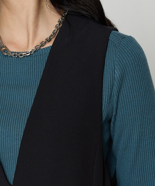 COMME CA（コムサ） ワンピース トリアセボディシェルピーチ