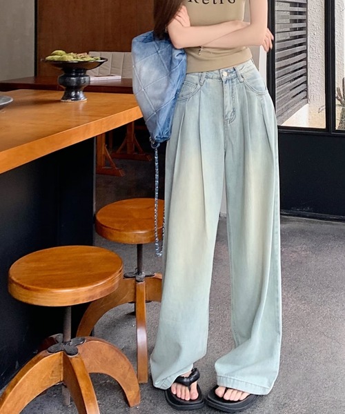 GEMEDA 「GEMEDA」 加工デニムパンツ M ライトブルー レディース : ZOZOTOWN Yahoo!店 - 通販 - Yahoo ...