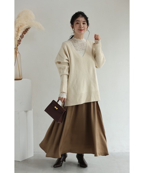 cawaii ワンピース 重ね着で毎日が楽しくなる レースドッキング