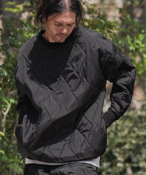 CAMBIO（カンビオ） tシャツ mlt5429-Nylon Mini Ripstop Wave Quilting Pullover キルティングプルオーバー(A55925c ...