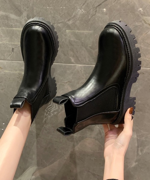 BURNER（バーナー） ブーツ 「OKUOKU 0909」チェルシーブーツ oku-shoes-168-39 レディース メンズ ...