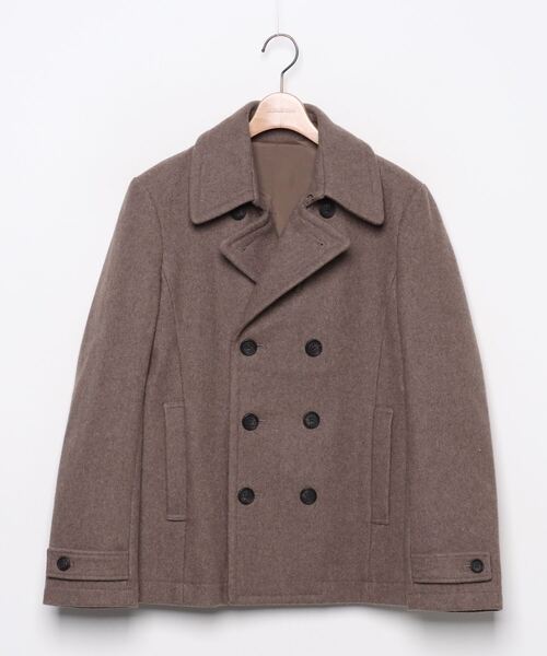 「STUDIOUS」 ピーコート M ブラウン メンズ : 83774355 : ZOZOTOWN Yahoo!店 - 通販 - Yahoo!ショッピング