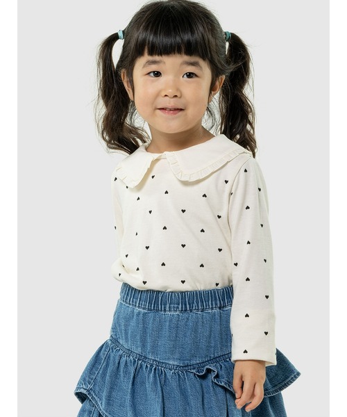 GAP tシャツ babyGap ラッフルフリル カラーTシャツ キッズ 子供服 女の子 : ZOZOTOWN Yahoo!店 - 通販 - Yahoo!ショッピング