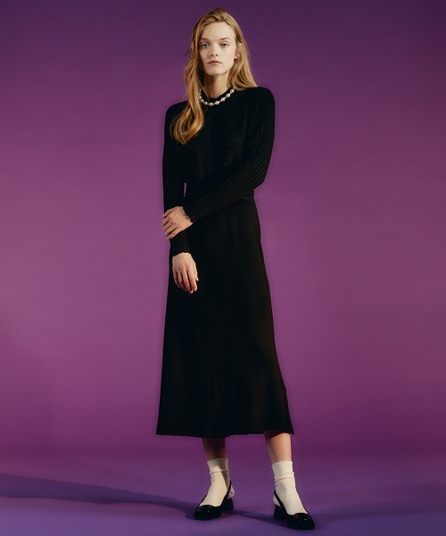 Sov. 「Sov.」 ニットワンピース 38 ブラック レディース : ZOZOTOWN Yahoo!店 - 通販 - Yahoo!ショッピング