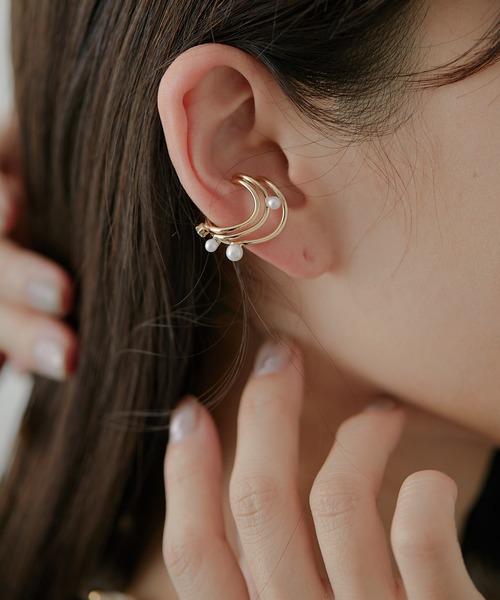 ear PAPILLONNER（イア パピヨネ） 《WEB限定》スリーラインパールイヤーカフ : ZOZOTOWN Yahoo!店 - 通販 - Yahoo!ショッピング