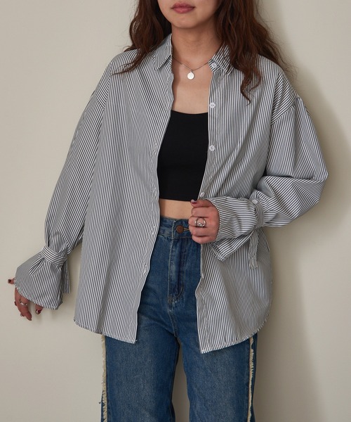 SETUP7 ブラウス シャツ 「SETUP7」フリルスリーブストライプブラウス KNF090 レディース : ZOZOTOWN Yahoo!店 - 通販 - Yahoo!ショッピング