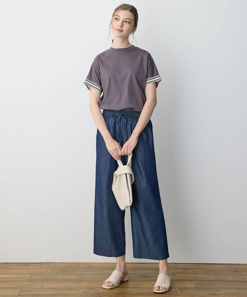 LE SOUK HOLIDAY tシャツ ラインモックネックTシャツ レディース : ZOZOTOWN Yahoo!店 - 通販 - Yahoo!ショッピング