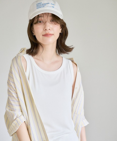 studio CLIP タンクトップ ノースリーブ ベアテレコリブタンクトップ レディース : ZOZOTOWN Yahoo!店 - 通販 - Yahoo!ショッピング