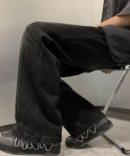 Yahoo!オークション - 「MGV」 加工デニムパンツ MEDIUM ブラック メン...