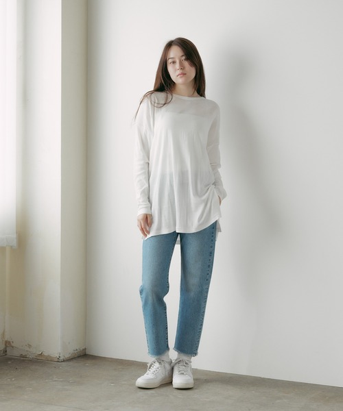 Robert P. Miller（ロバート・ピー・ミラー） tシャツ R.P.miller/ミラー Sheer Crew L/S tee シア ...