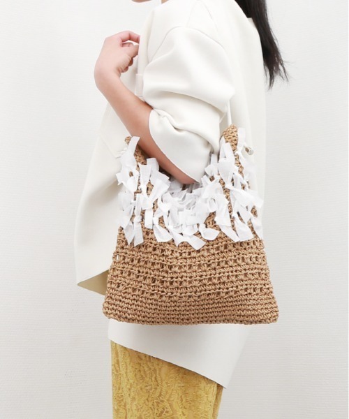 cache かごバッグ カゴバッグ カシュカシュ cachecache / ペーパー手編みリボントート : ZOZOTOWN Yahoo!店 - 通販 - Yahoo!ショッピング