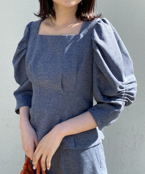 Cheek 「Cheek」 7分袖ブラウス SMALL ネイビー レディース : ZOZOTOWN Yahoo!店 - 通販 - Yahoo!ショッピング