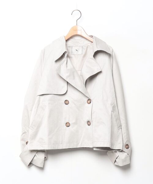 N.Natural Beauty Basic 「N.（N. Natural Basic）」 トレンチコート MEDIUM ホワイト レディース ...