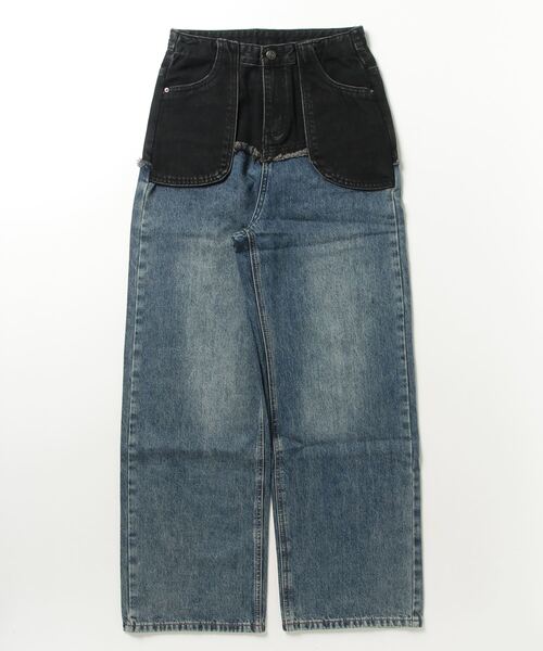 Yahoo!オークション - 「VACANCY」 デニムパンツ LARGE ブルー レディ...