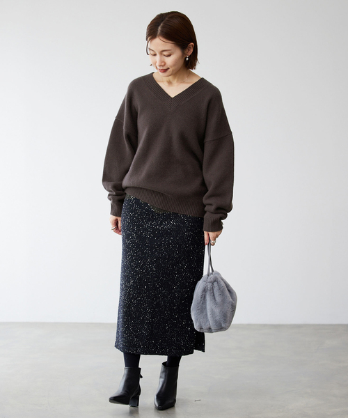 Yahoo!オークション - 「IENA」 Vネックニット FREE ホワイト系その他 ...