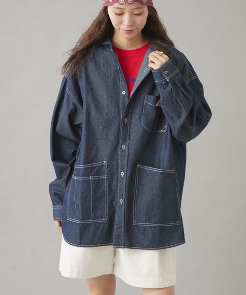 GEVACO ブラウス シャツ 「GEVACO」6ozショールカラーデニムワークシャツ レディース メンズ : ZOZOTOWN Yahoo!店 - 通販 - Yahoo!ショッピング