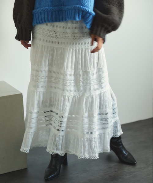 Libra Cue 「Libra Cue」 フリルスカート FREE ホワイト レディース : ZOZOTOWN Yahoo!店 - 通販 - Yahoo!ショッピング