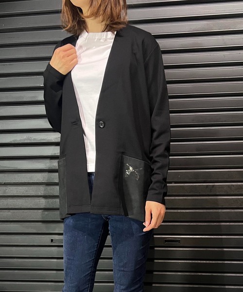 roar guns（ロアーガンズ） ジャケット ノーカラージャケット JERSEY JACKET レディース : ZOZOTOWN Yahoo ...