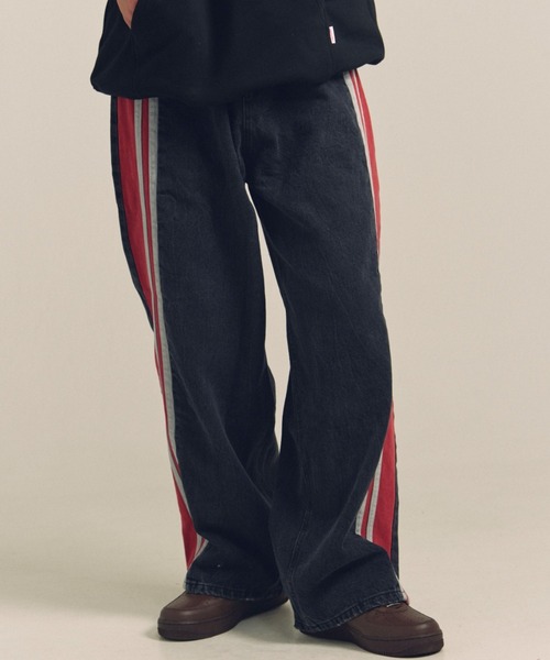 GALLIS ADDICTION ジーンズ GA 切替LINE-BUGGY JEAN メンズ レディース : ZOZOTOWN Yahoo!店 - 通販 - Yahoo!ショッピング